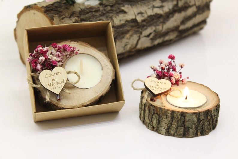 60 Pcs Personalized Candle Wedding Favors Wedding Favors for - Etsy