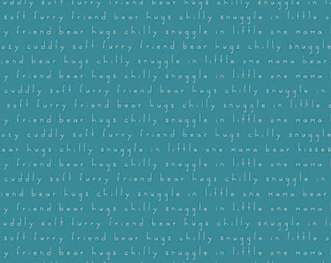 Cuddle Text Cotton Fabric by the Yard Nice Ice Baby Cuddles Cream Riley ...