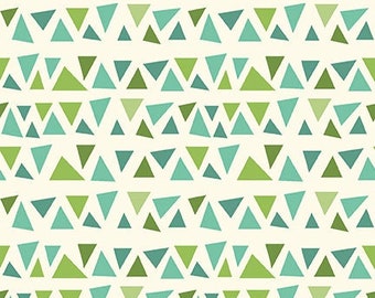 Triangle Fabric Mint Gray Triangle Fall Custom Fabric by - Etsy