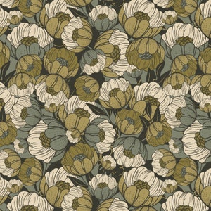 Floral Cotton Fabric by the Yard - Scout Lake Wild Flora Verde - Cotton ...