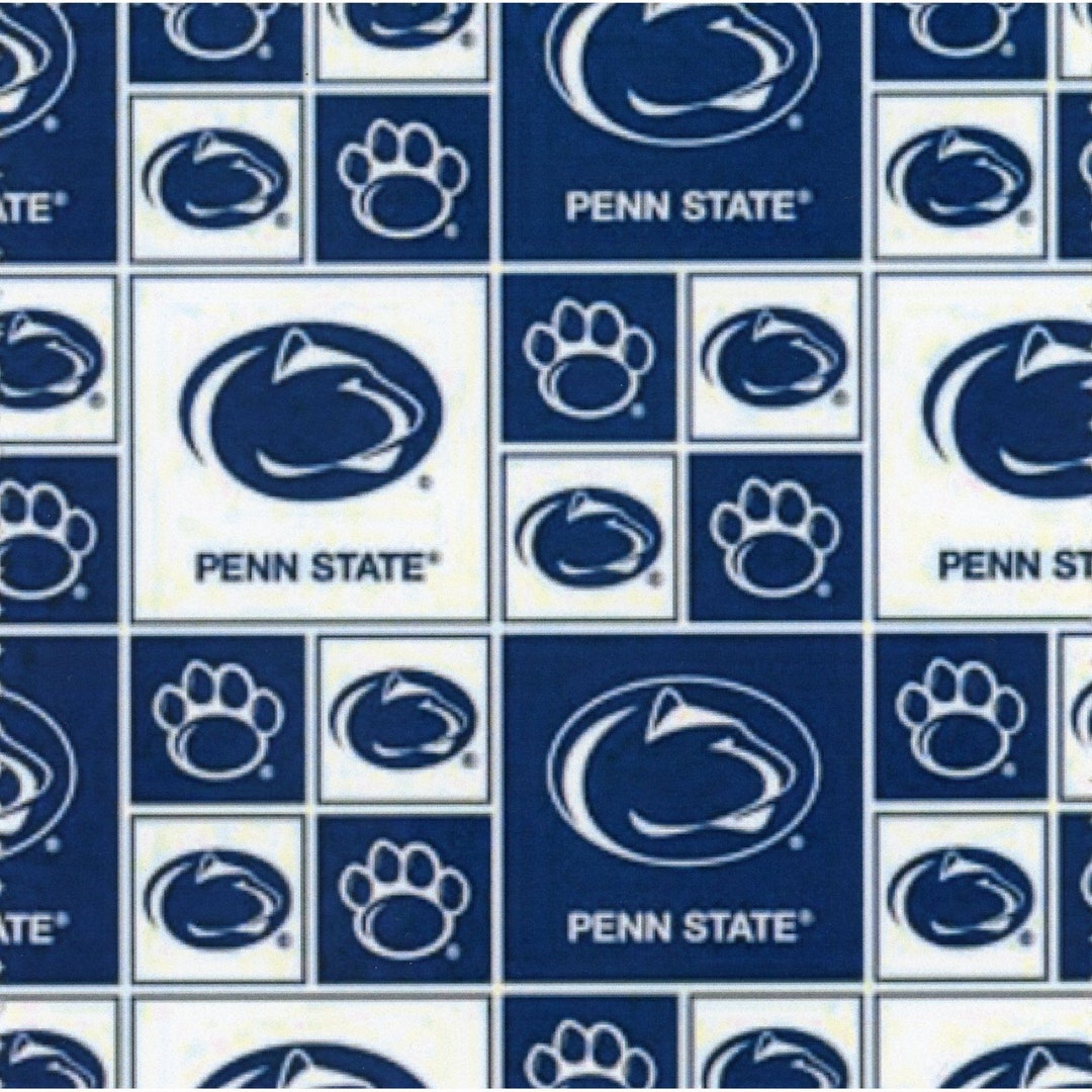 Penn State University Fabric by the Yard - Box Allover #020 - Etsy