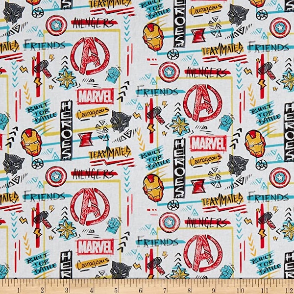 Super Hero Fabric by the Yard - Etsy