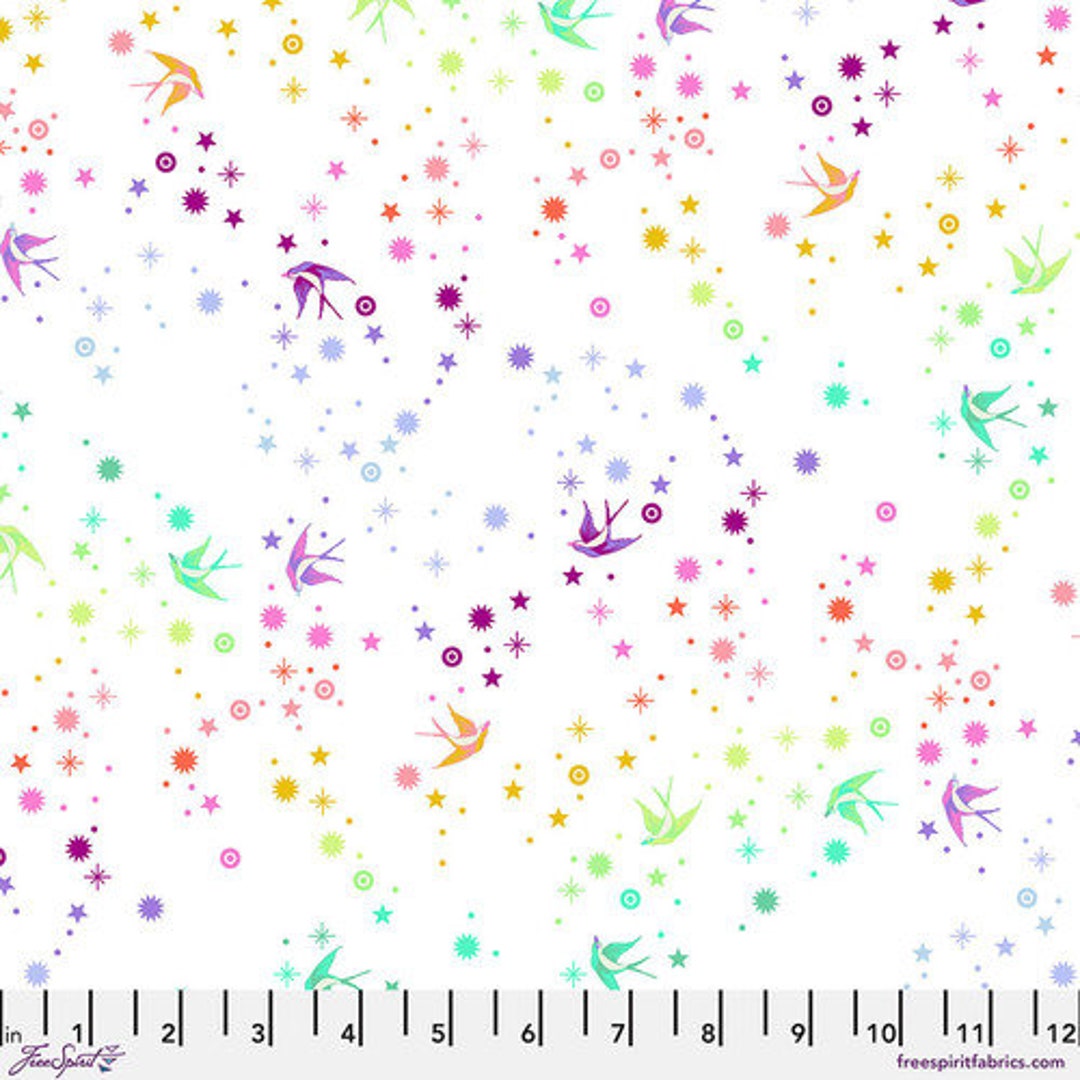 Tula Pink Cotton Fabric by the Yard - Tula Pink True Colors - Fairy ...
