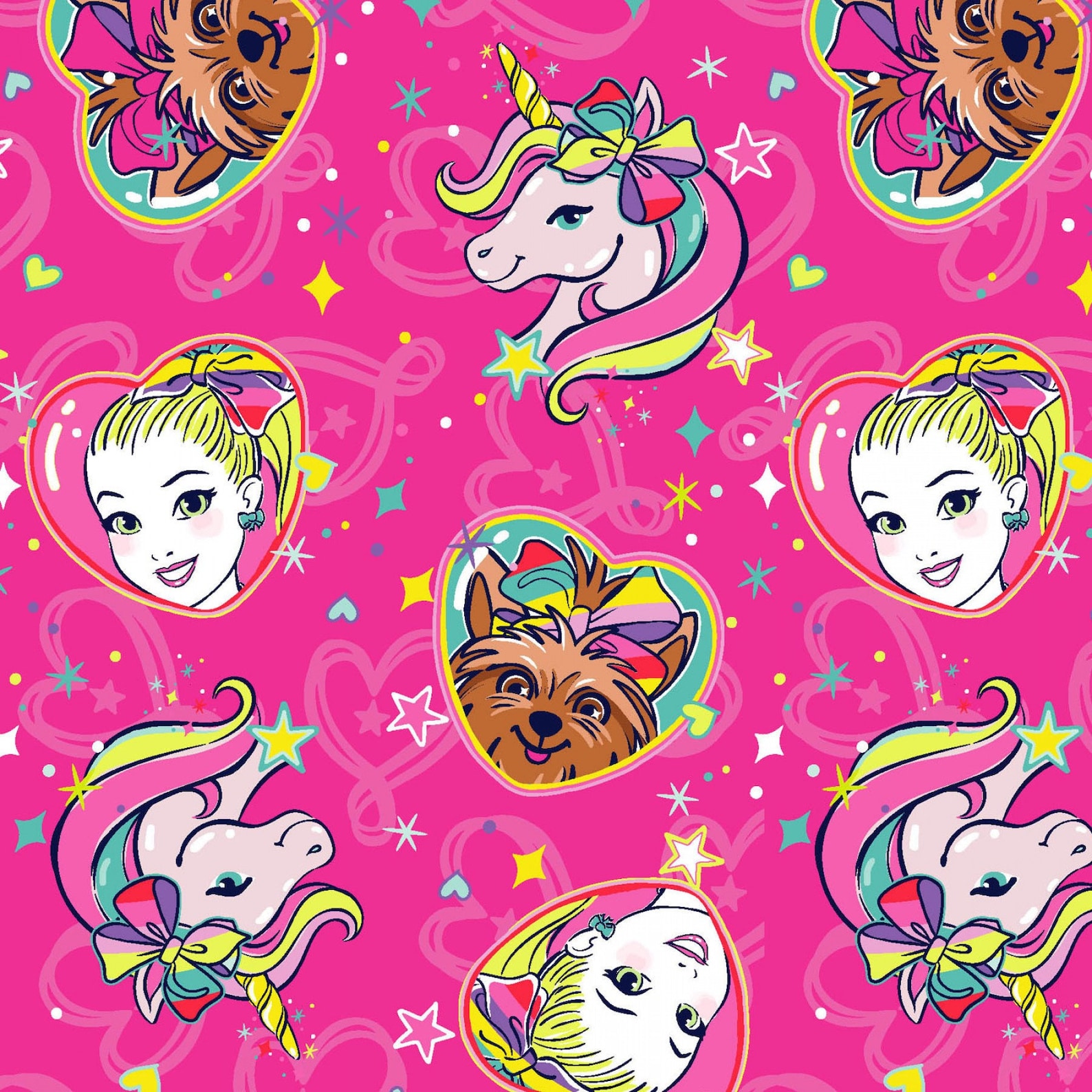 Jojo Siwa Cotton Fabric by the Yard Jojo Fabric by Springs - Etsy