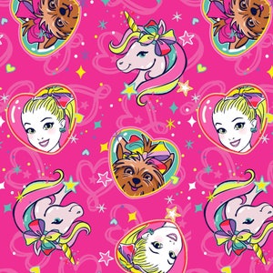 Jojo Siwa Cotton Fabric by the Yard Jojo Fabric by Springs Creative - Etsy