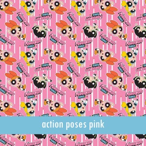 Powerpuff Girls Cotton Fabric by the Yard Powerpuff Girls Collection by Camelot - Etsy