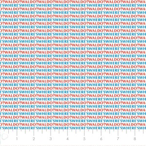 Where's Waldo Cotton Fabric by the Yard - Where's Waldo Waldo Editorial White - Camelot 96180110 ...