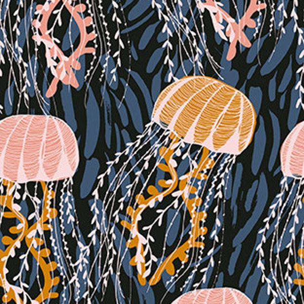 Jellyfish Fabric - Etsy