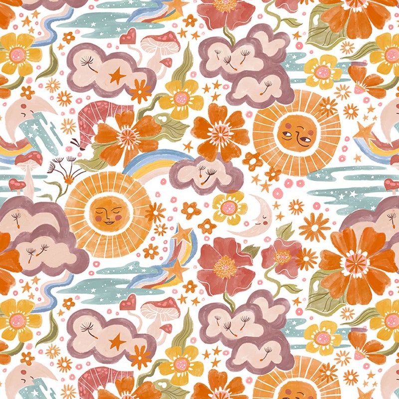 Groovy Fabric - Etsy