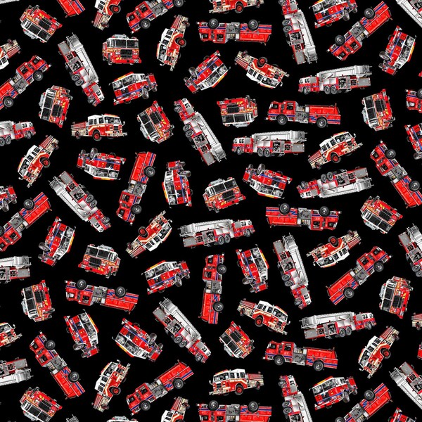 Firetruck Fabric - Etsy