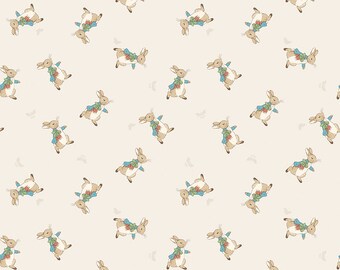 Peter Rabbit Cotton Fabric by the Yard the Tale of Peter Rabbit Text ...