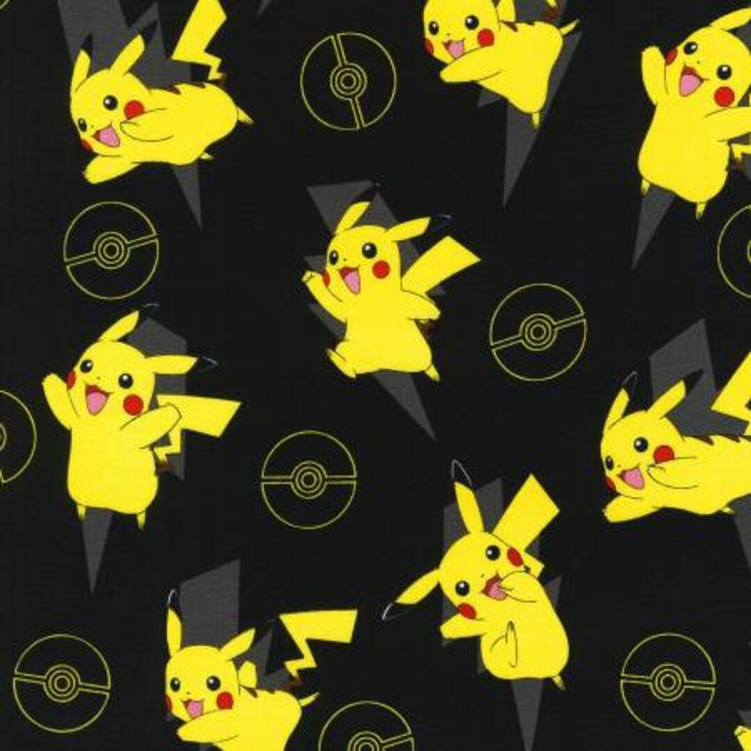 Pikachu Black Background