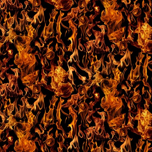Fire Fabric by the Yard Fire Flames Fabric Black Timeless - Etsy