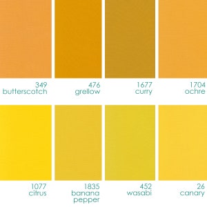 Oranges and Yellows - Kona Cotton Fabric by the Yard - Etsy