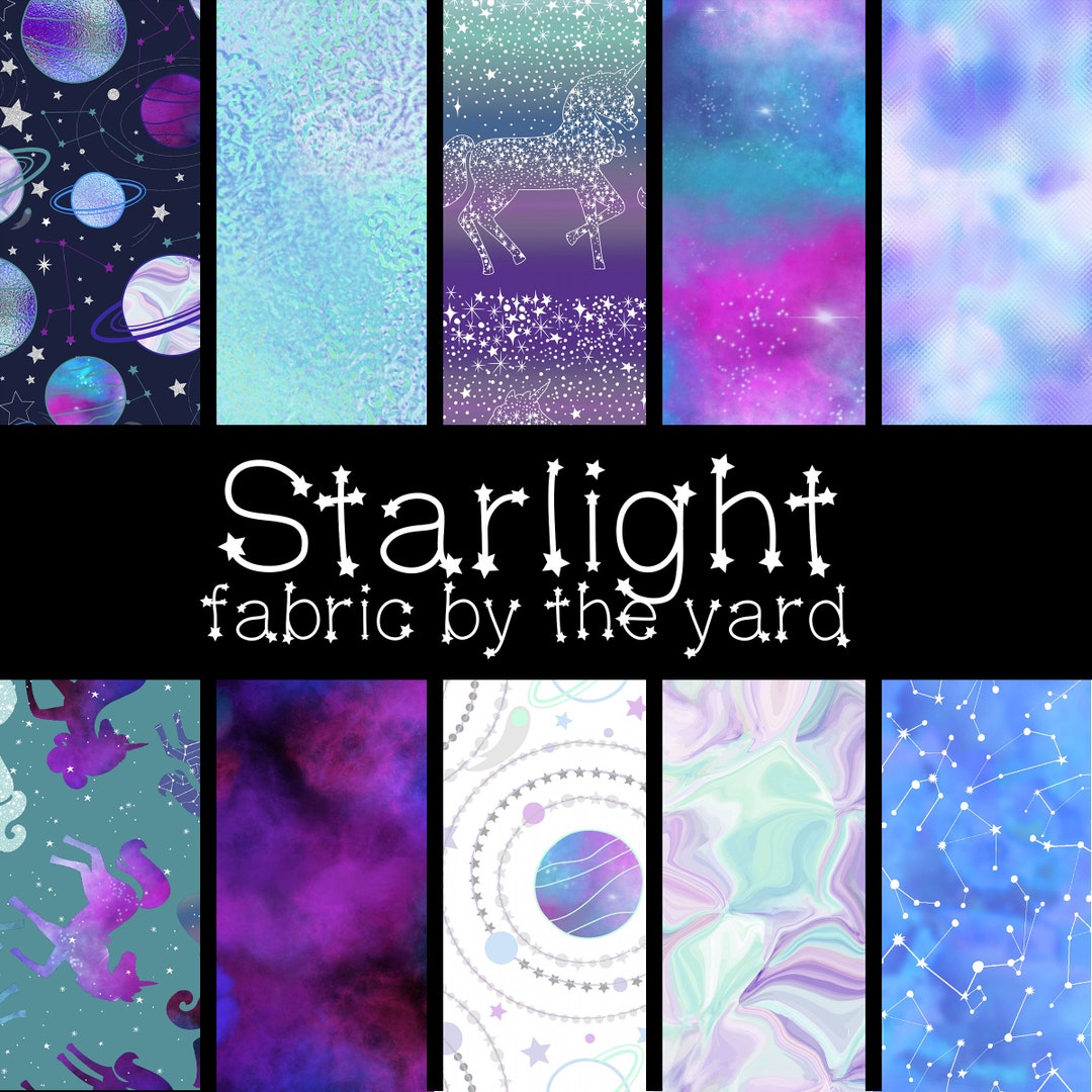 Starlight Cotton Fabric by the Yard by 3 Wishes - Etsy