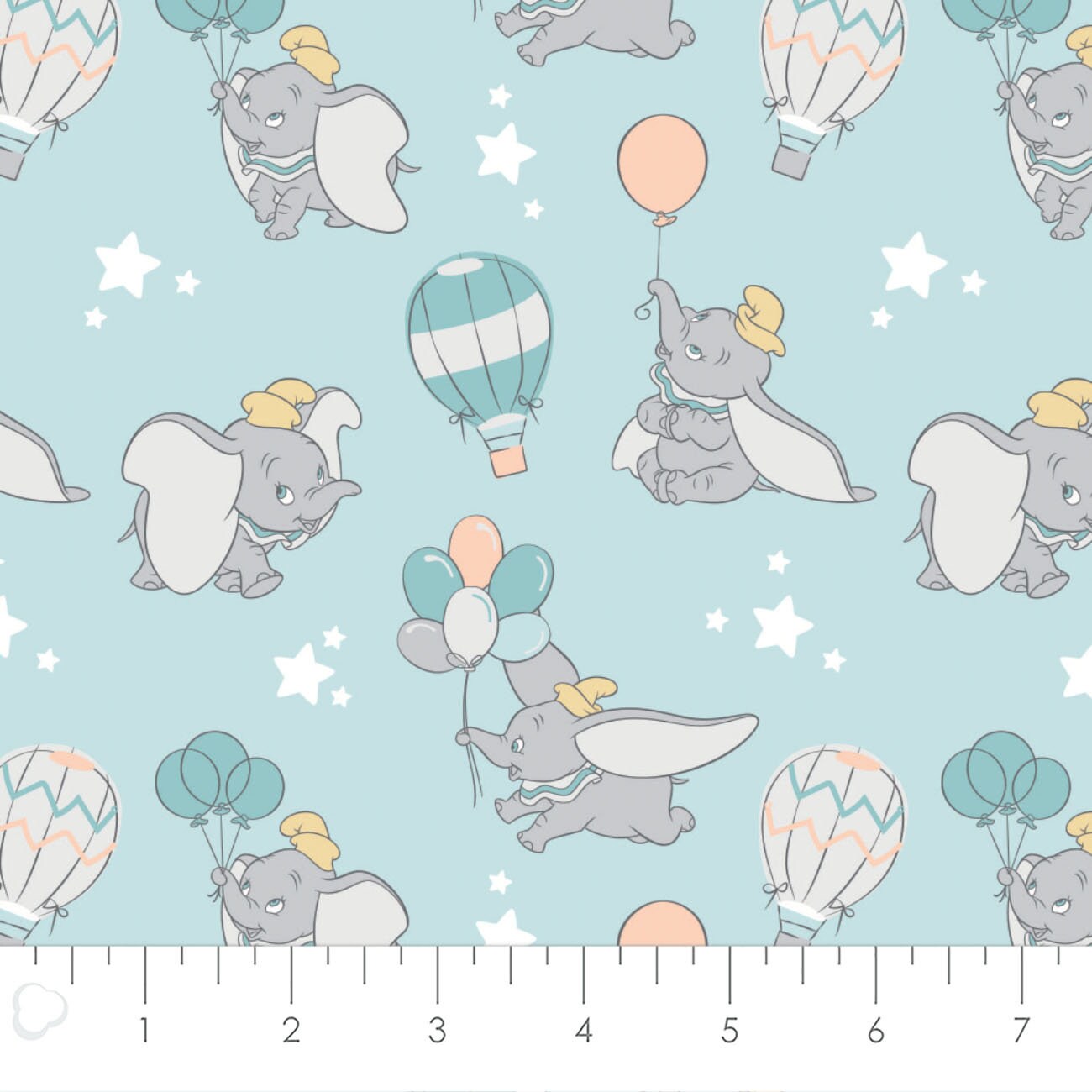 Dumbo Cotton Fabric by the Yard Disney Dumbo My Little - Etsy