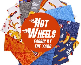 Hot Wheels Cotton Fabric | Etsy