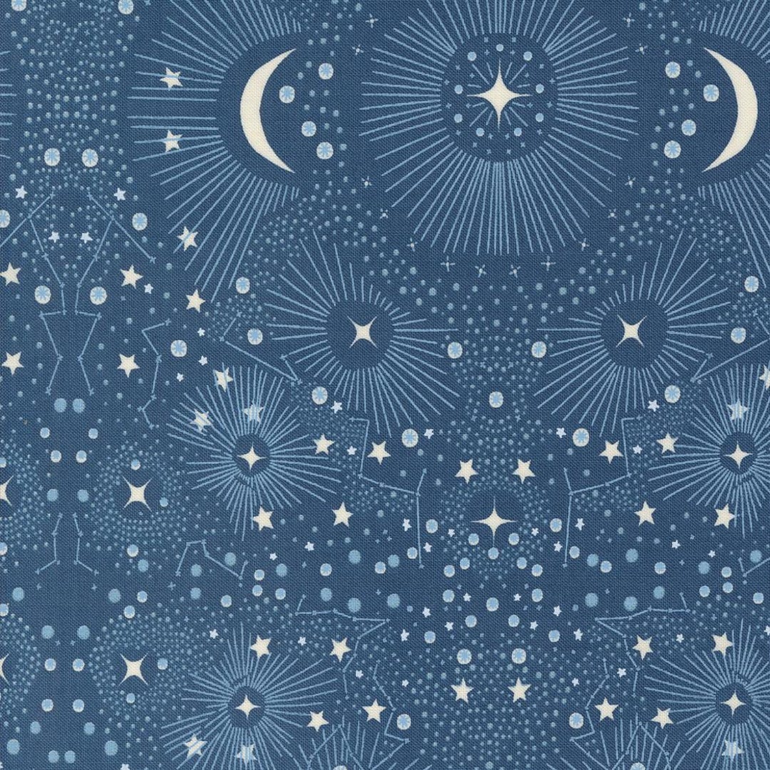 Celestial Cotton Fabric by the Yard - Woodland Wonder Starshine Dusk ...
