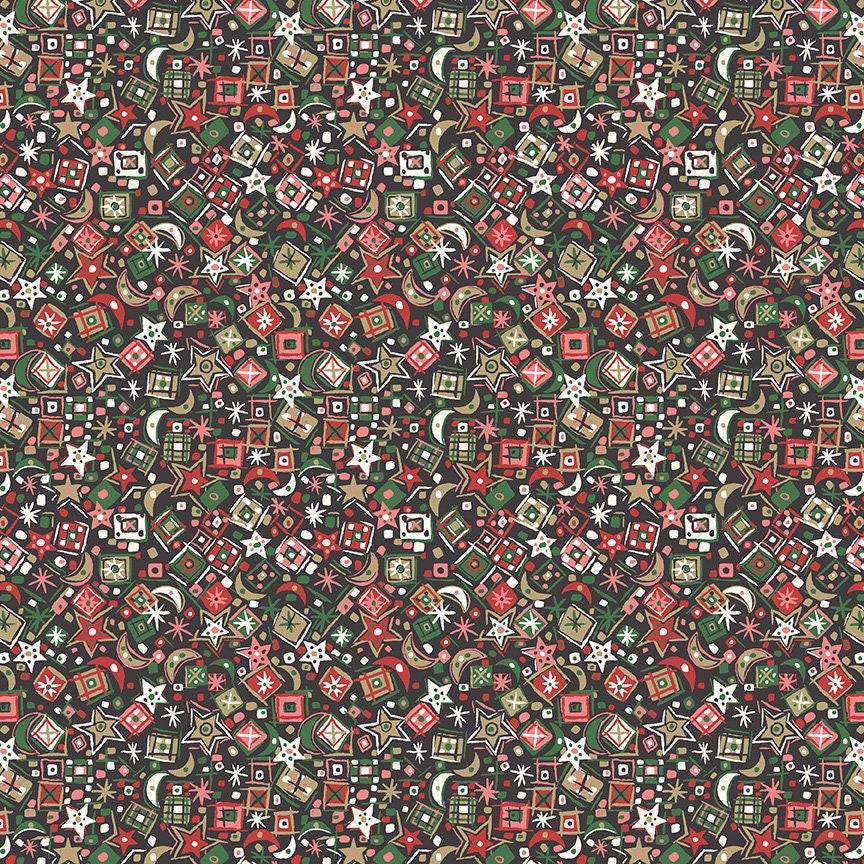 Christmas Cotton Fabric by the Yard - A Woodland Christmas Charm A ...