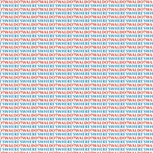 Where's Waldo Cotton Fabric by the Yard - Where's Waldo Waldo Editorial White - Camelot 96180110 ...