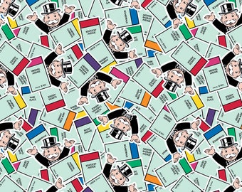 Monopoly Cotton Fabric by the Yard Hasbro Gaming III - Etsy