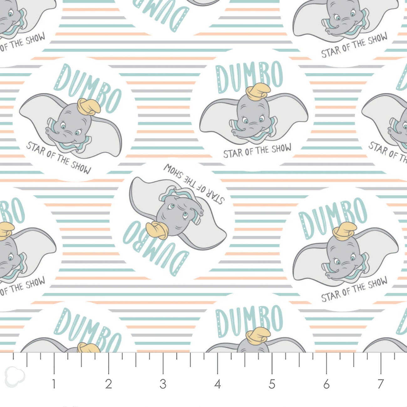 Dumbo Cotton Fabric by the Yard Disney Dumbo My Little - Etsy