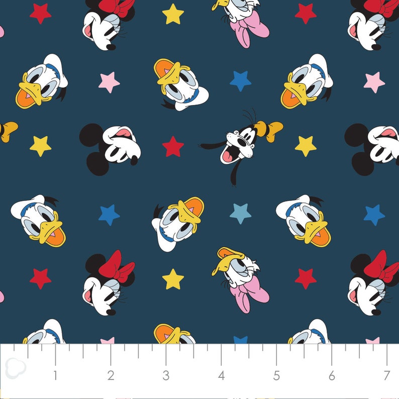Mickey Mouse Cotton Fabric Panel at Emerita Yamamoto blog