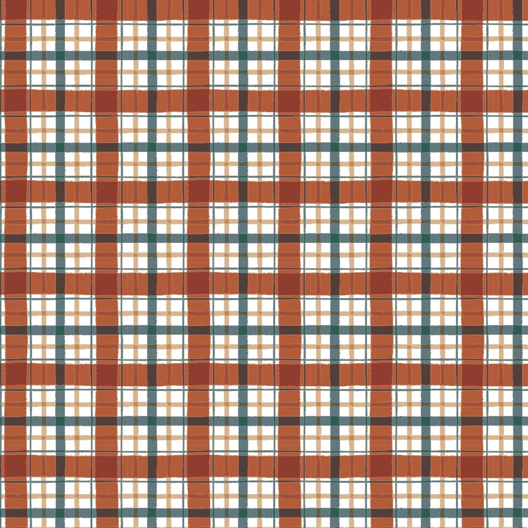 Plaid Cotton Fabric by the Yard - Holiday Spice Plaid Multi - Camelot ...