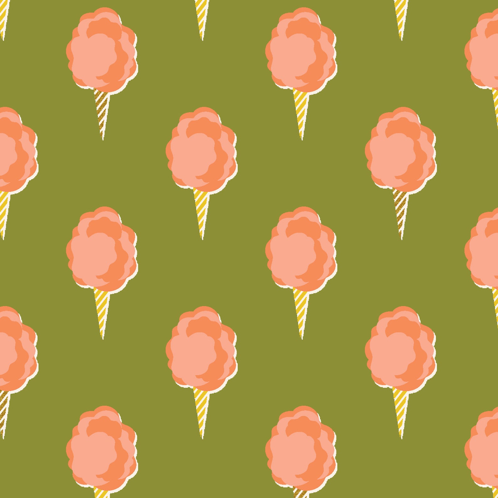 Cotton Candy Cotton Fabric by the Yard - East Coast Sugar Rush Lush ...