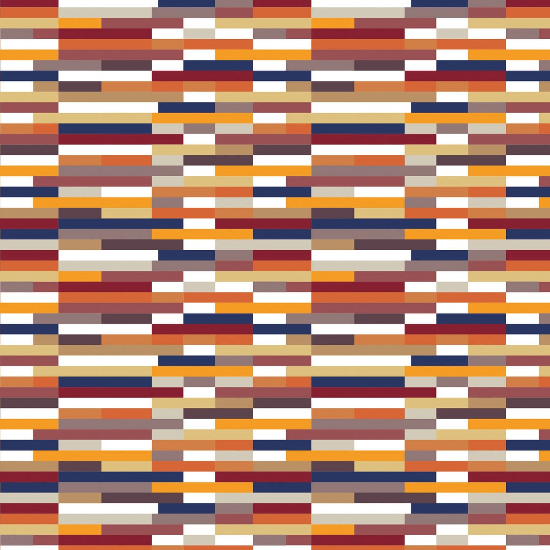 Geometric Cotton Fabric by the Yard - Como Tremezzo Warm - Camelot ...