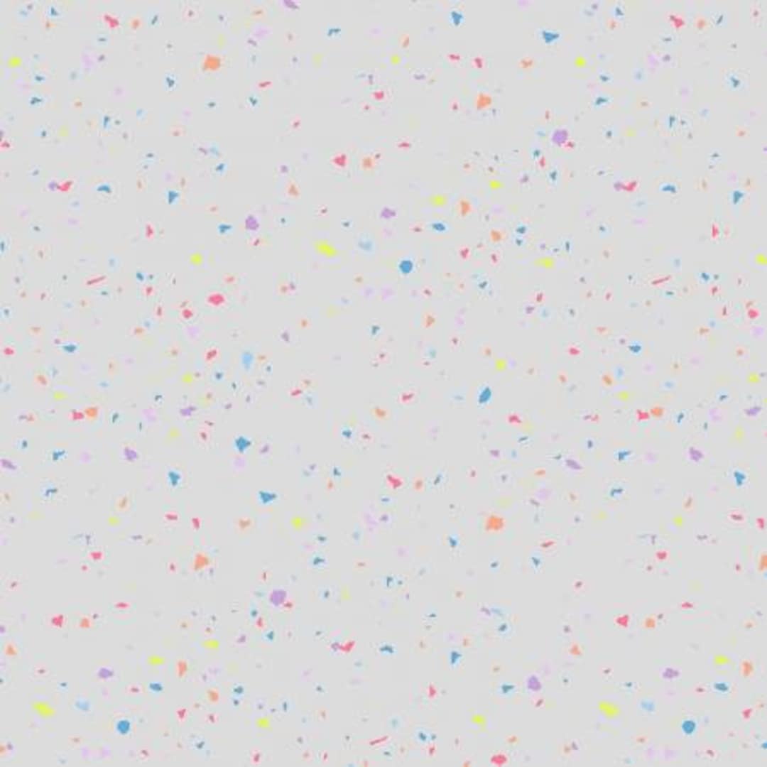 Confetti Cotton Fabric by the Yard - Confetti Pastel on Gray - RJR ...