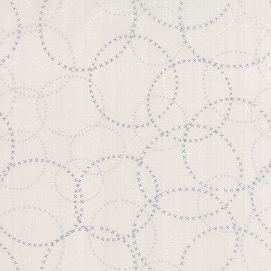 Zen Chic Cotton Fabric by the Yard - Modern Background Paper XO Circles ...