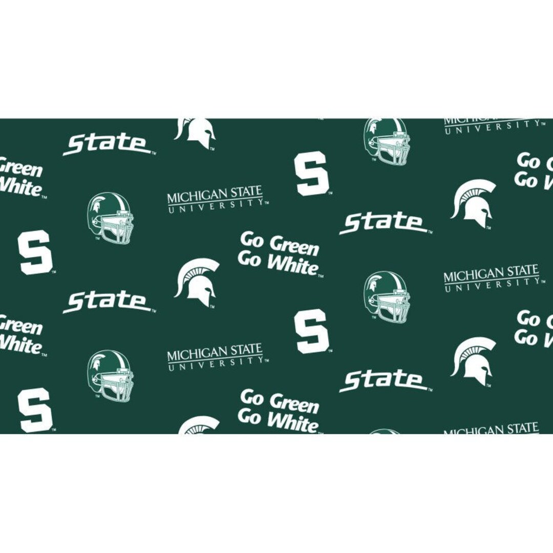 Michigan State University Fabric by the Yard - Allover Cotton #045 ...