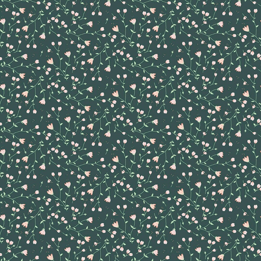 Hidden Cottage Cotton Fabric by the Yard - Hidden Cottage Sundrops ...