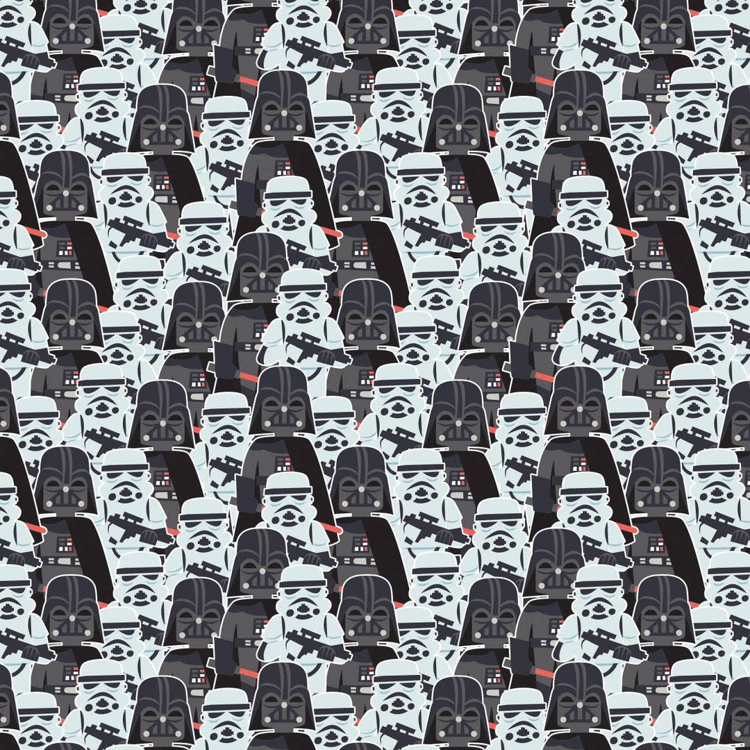 Star Wars Cotton Fabric by the Yard - Star Wars Vader Spotlight Mid ...