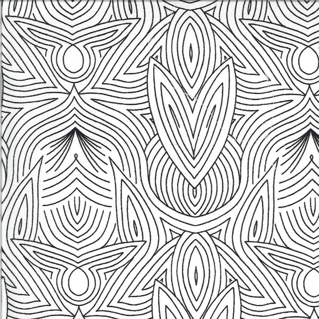 Geometric Cotton Fabric by the Yard - Dwell in Possibility Nouveau ...