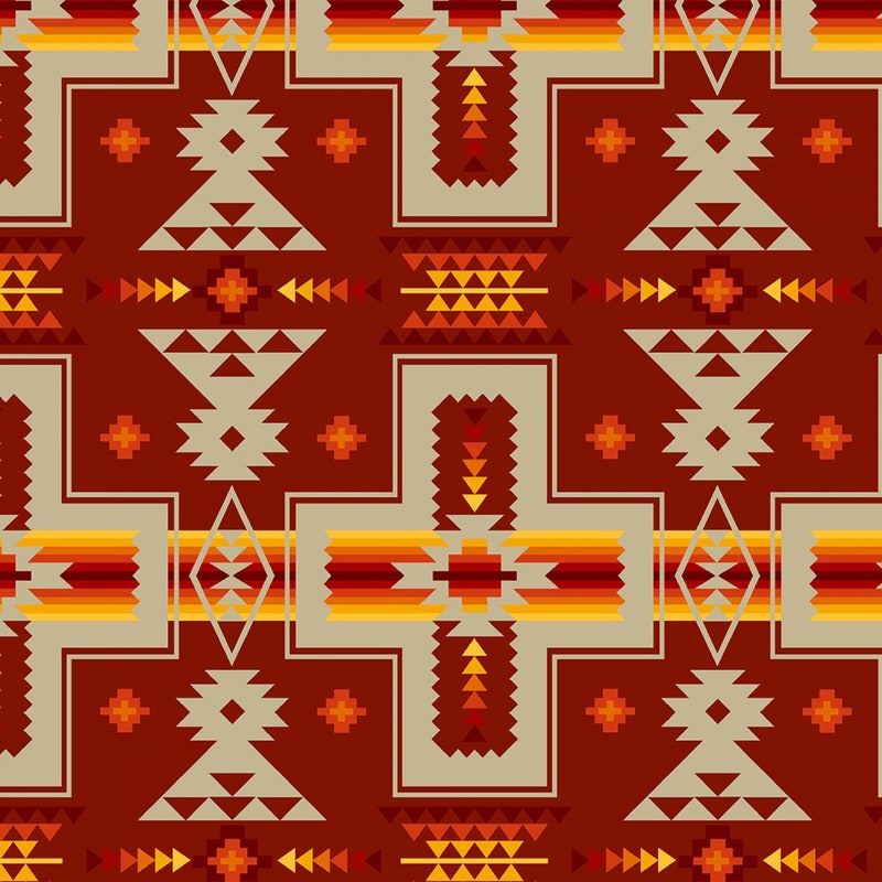 Aztec Flannel Fabric - Etsy
