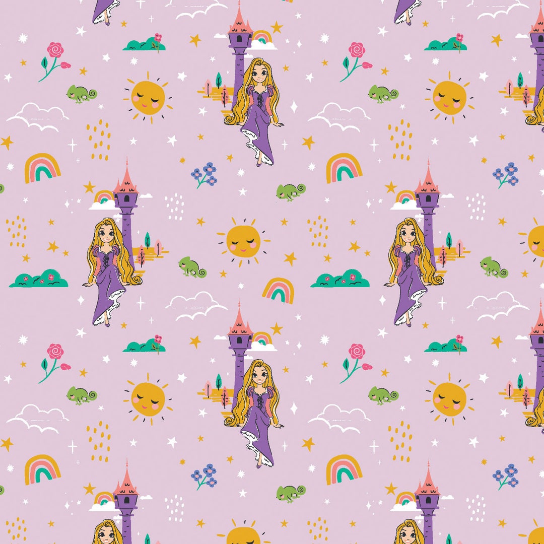 Disney Princess Cotton Fabric by the Yard - Disney Princess Heart of a ...