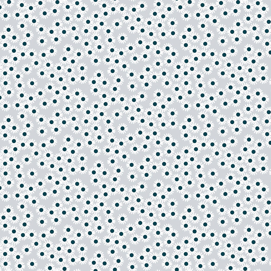 Spotted Cotton Fabric by the Yard - Spotted Daisy Fields Superpink ...