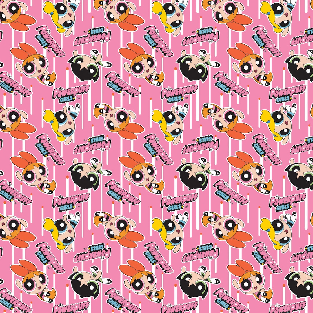 Powerpuff Girls Cotton Fabric by the Yard - Powerpuff Girls Girls ...