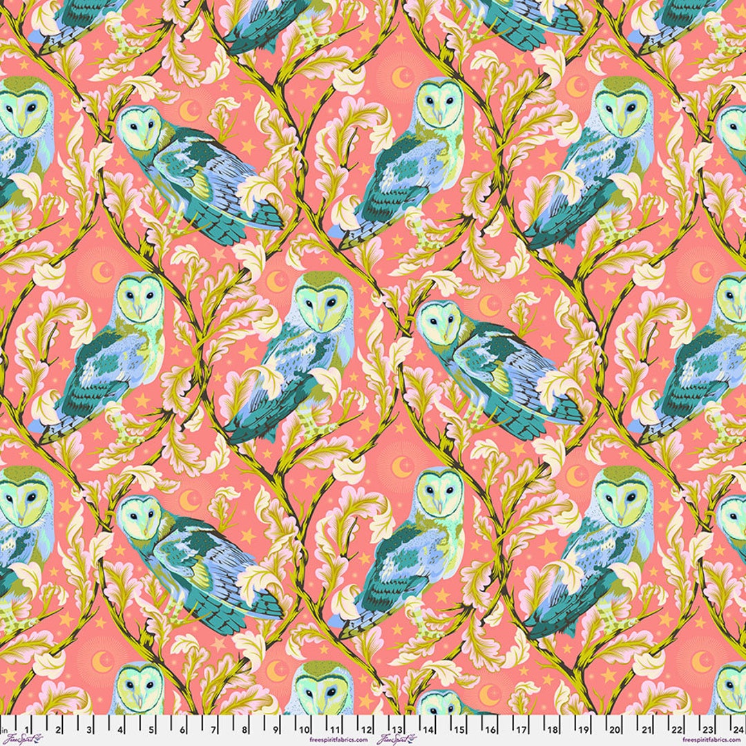 Tula Pink Cotton Fabric by the Yard Tula Pink Moon Garden Night Owl ...