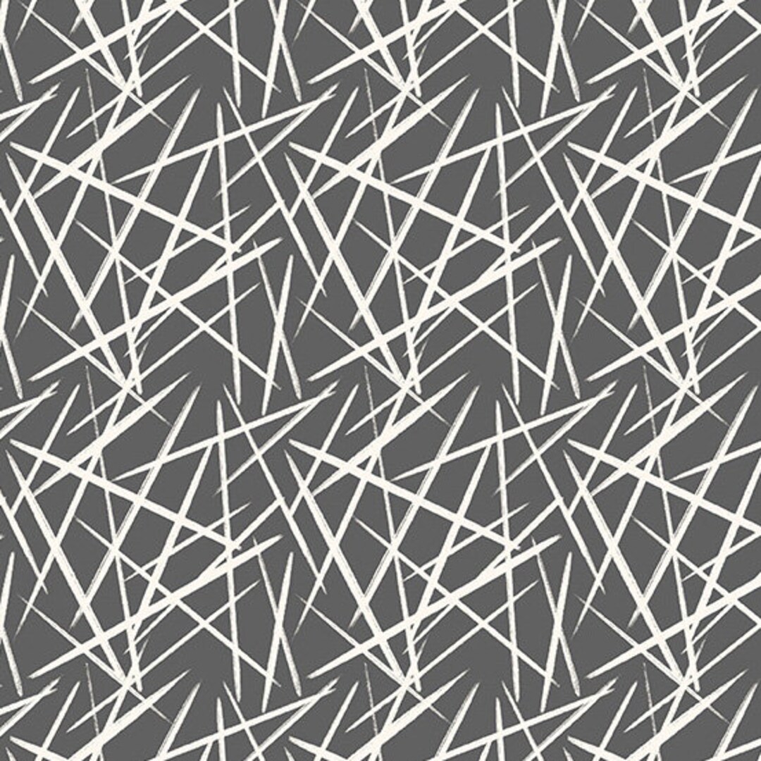 Metro Cotton Fabric by the Yard - Rancho Relaxo Sketch Black - Libs ...