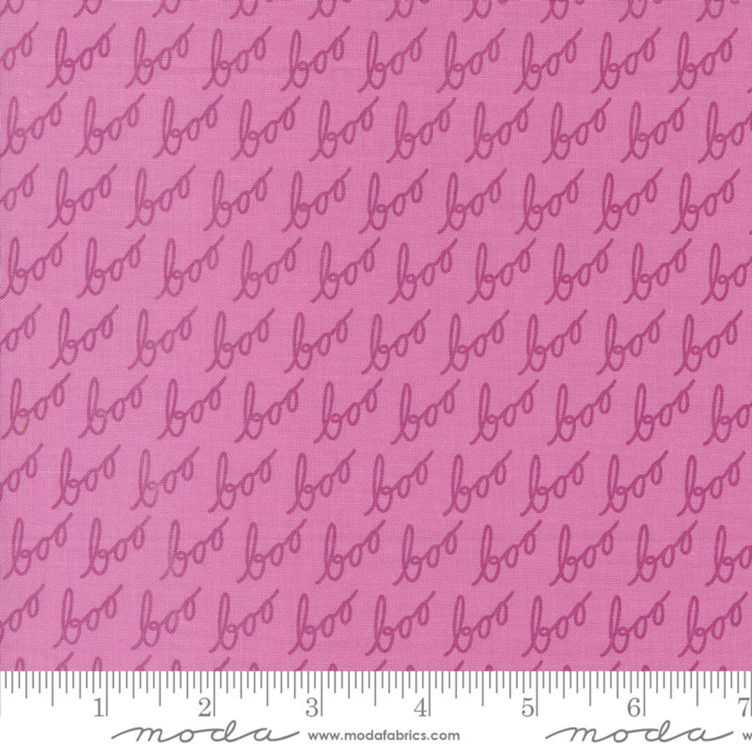 Halloween Cotton Fabric by the Yard - Hey Boo Text Purple Haze - Lella ...
