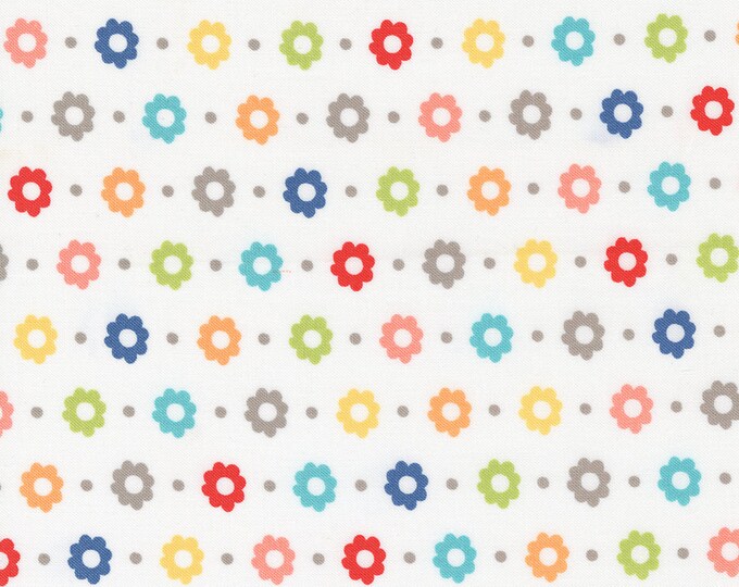 Floral Cotton Fabric by the Yard - Simply Delightful Petal off White ...