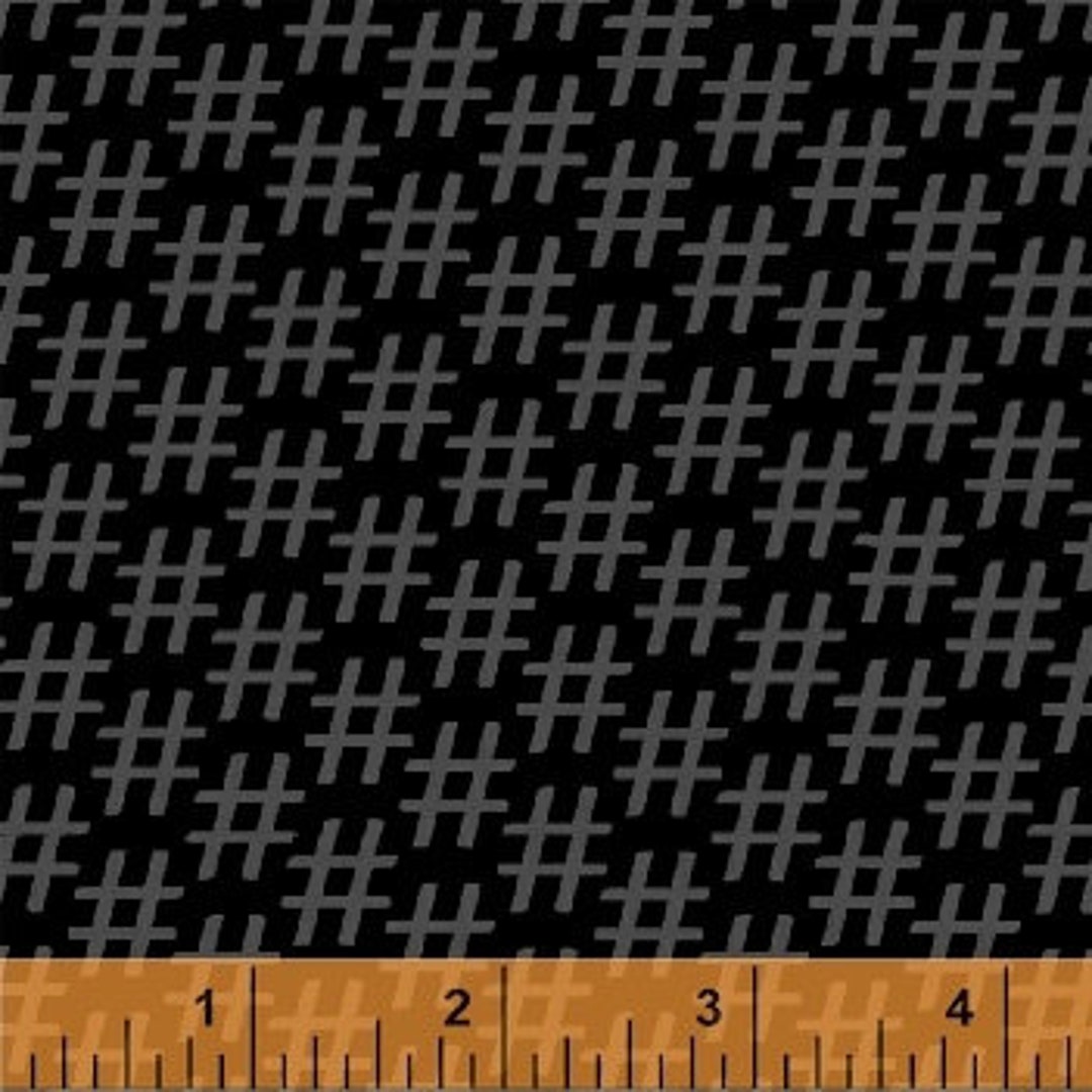 Texting Cotton Fabric by the Yard Text Me Back Hashtags Black Windham ...