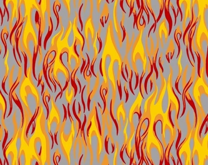 Firefighter Fabric by the Yard Fire and Rescue Logos Timeless Treasures ...