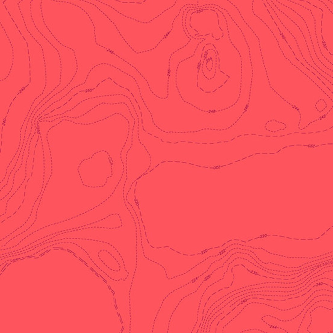 Alison Glass Cotton Fabric by the Yard - Wildflowers Topographical ...