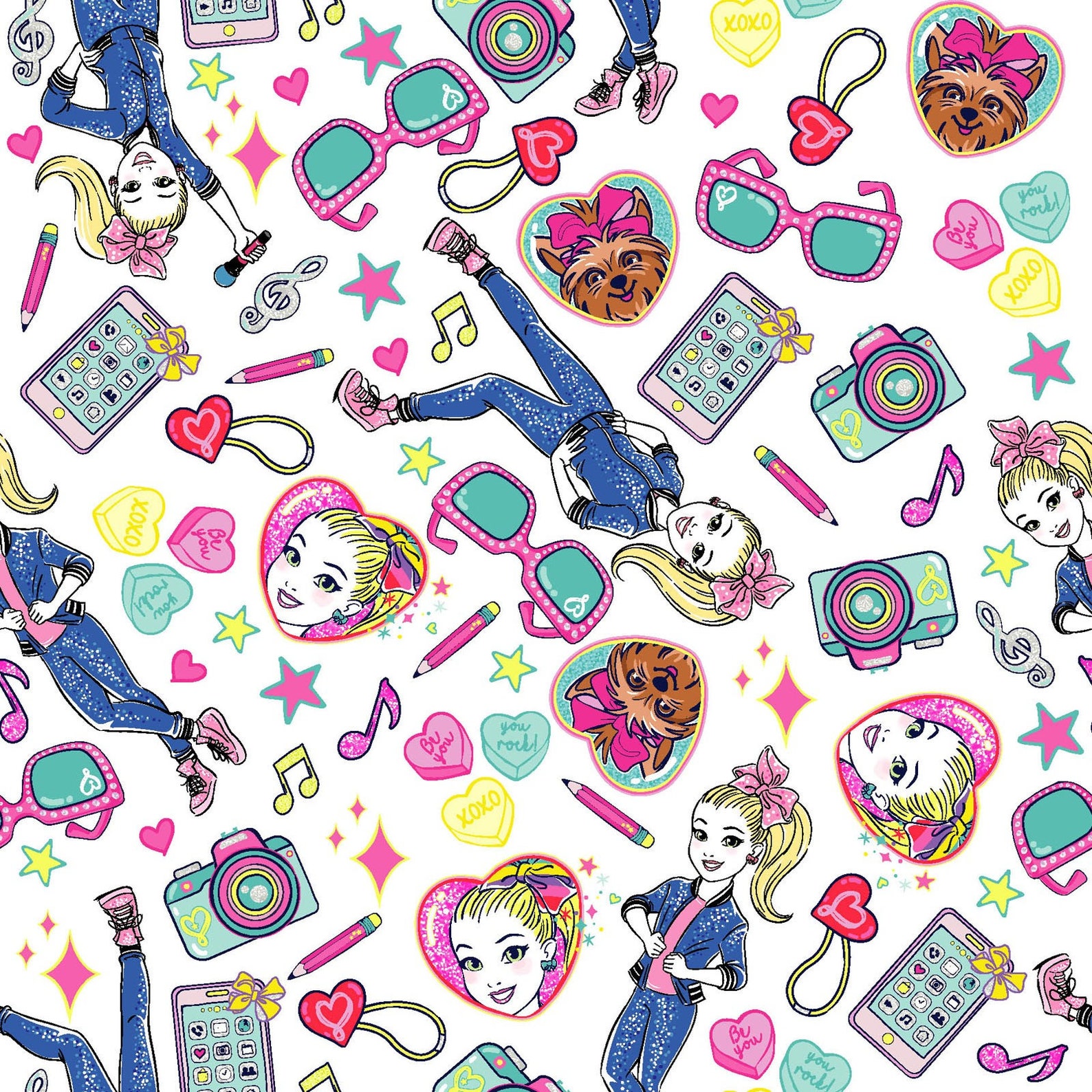 Jojo Siwa Cotton Fabric by the Yard Jojo Fabric by Springs Creative - Etsy