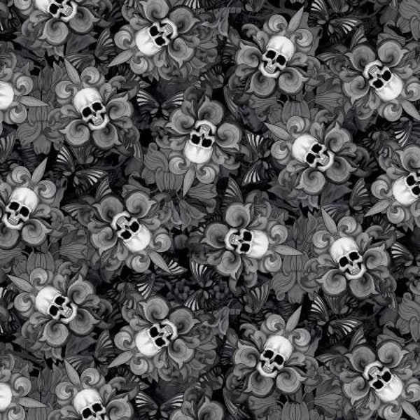 Doll Skull Fabric - Etsy