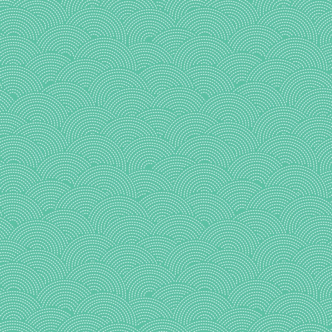 Geometric Blender Cotton Fabric by the Yard Mixology Sashiko Spearmint ...